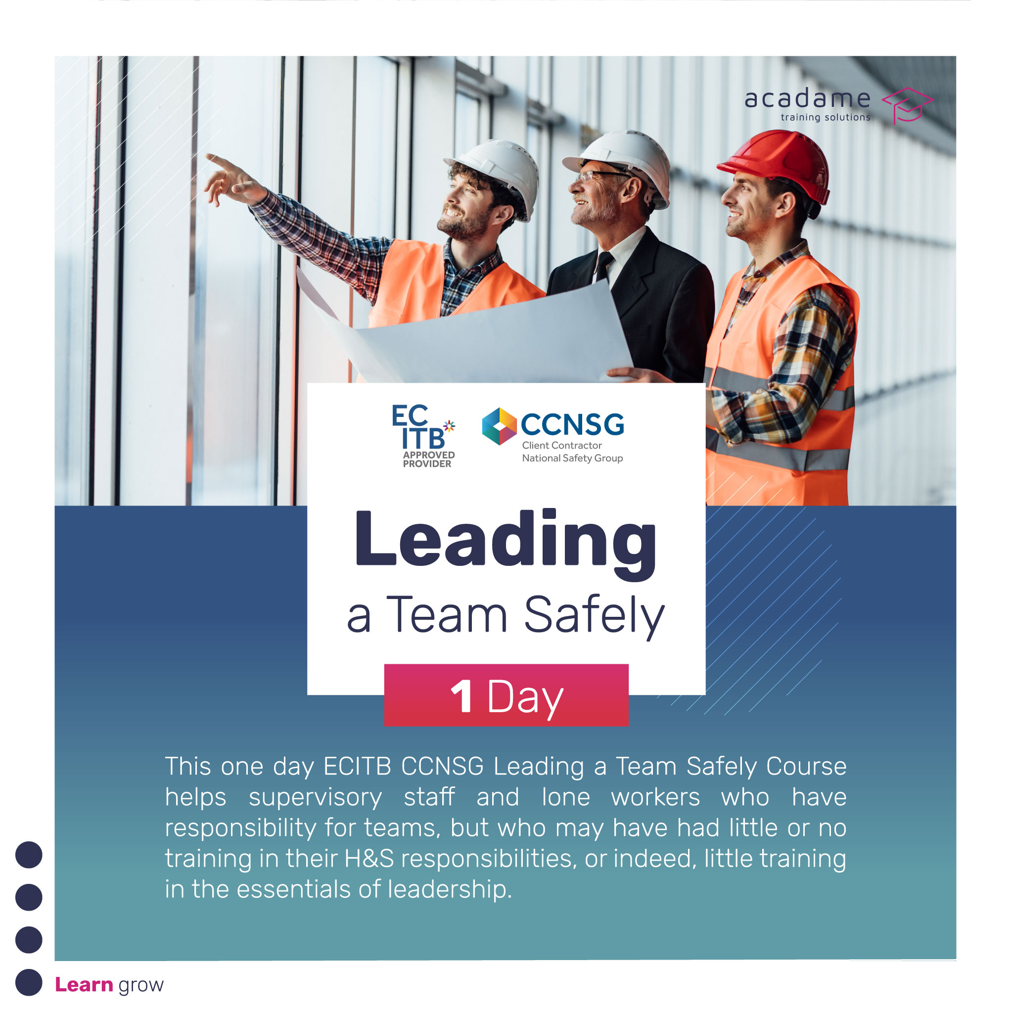 CCNSG Leading a Team Safely | ECITB Courses | Acadame